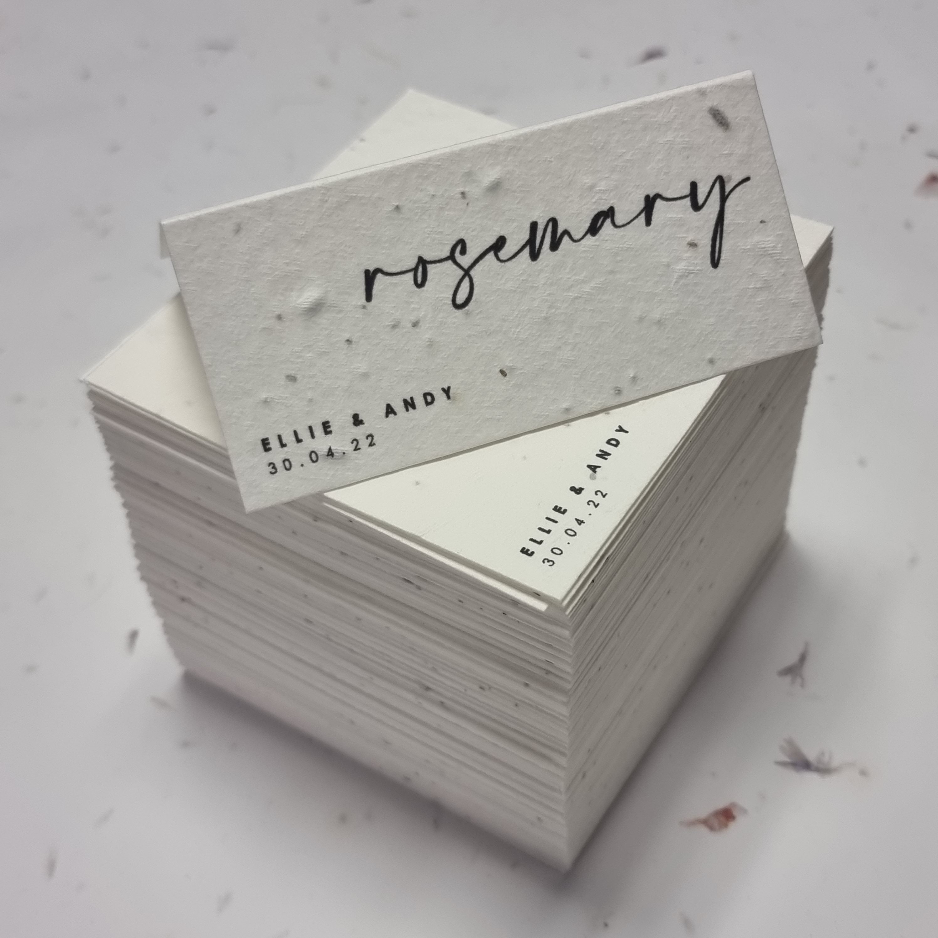 PLANTABLE SEEDED Paper-biodegradable, Plantable Seed Paper Wedding ...