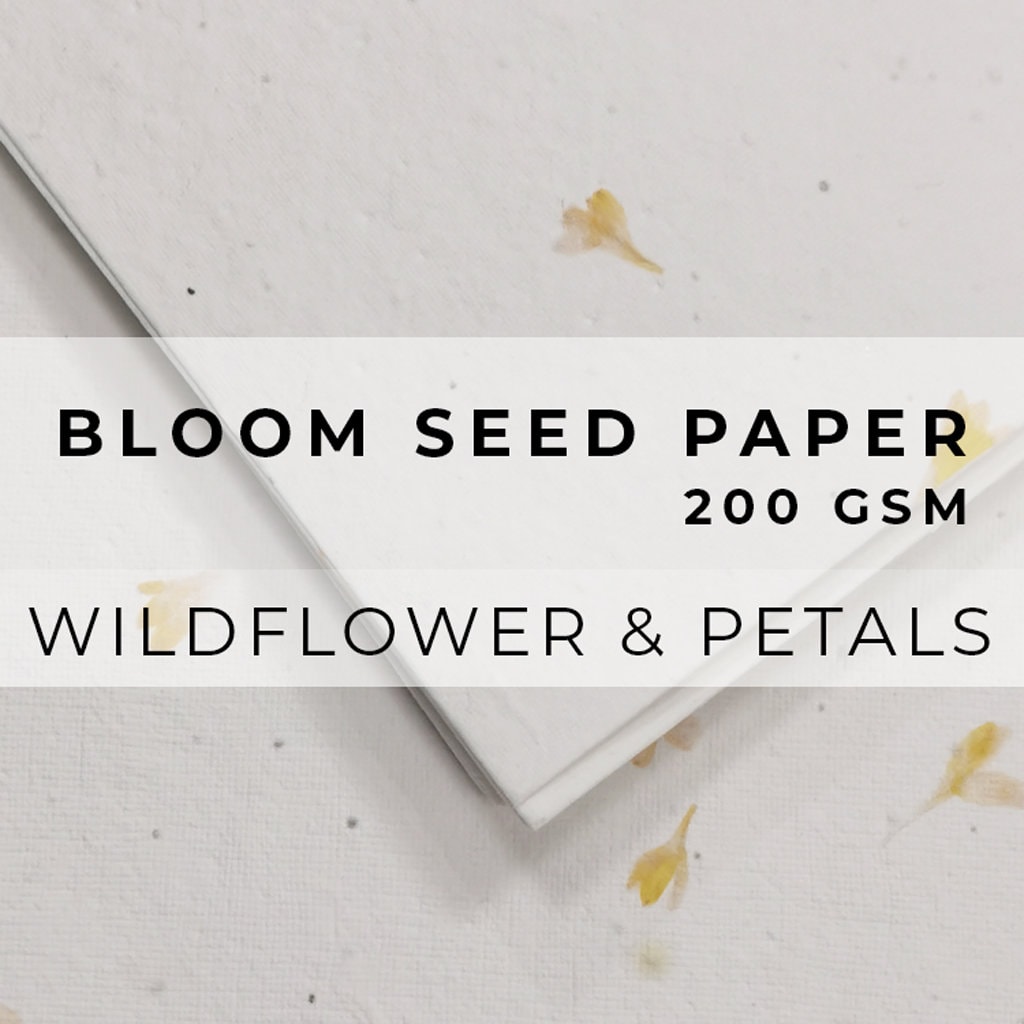 WEDDING SEED CARD Plantable Seed Cards Wedding Stationary - Etsy