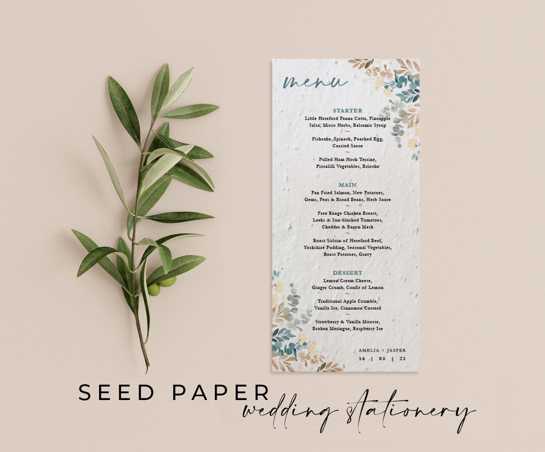 PLANTABLE SEEDED PAPER - an Eco-friendly and Sustainable Plantable Seed ...