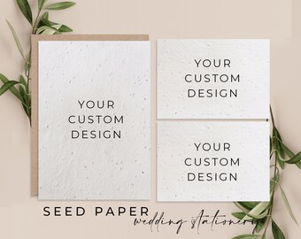 Own Design Seeded Cards - Etsy