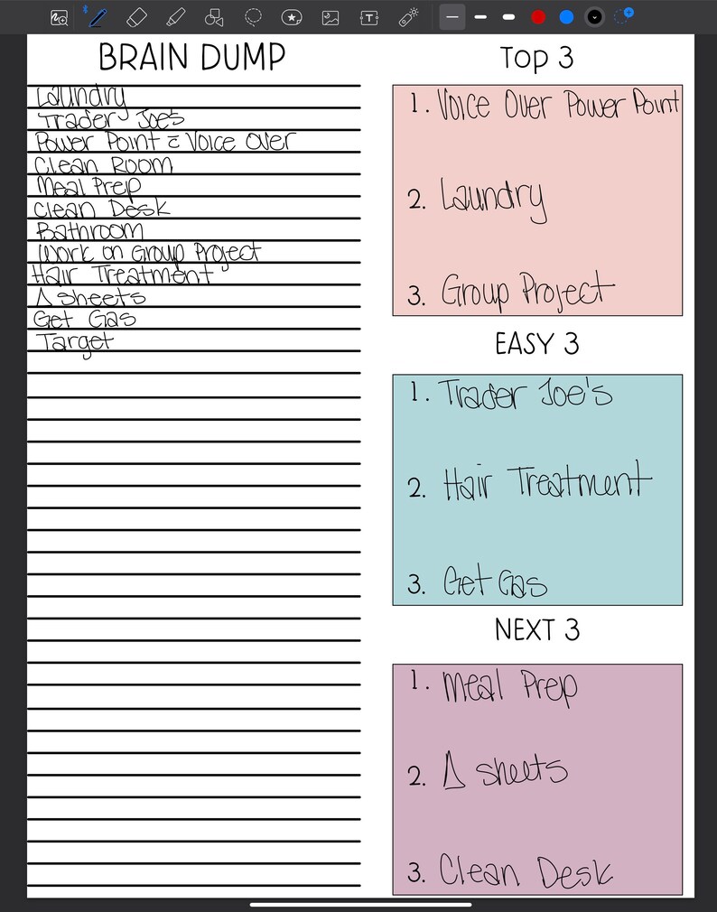 Brain Dump Bundle Printable: ADHD Planner & Thought Tracker - Etsy