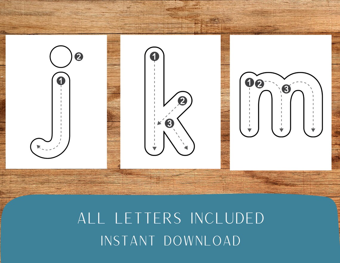 Alphabet Tracing Worksheets I Coloring I Letters I Prek I Kindergarten ...