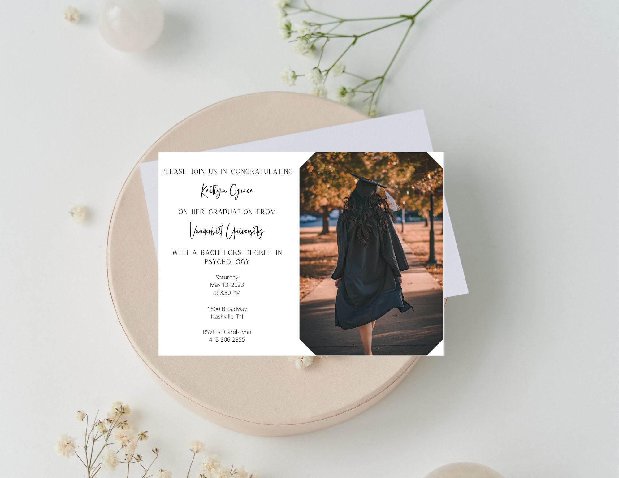 Graduation Announcement & Invitation Template I Instant Download ...