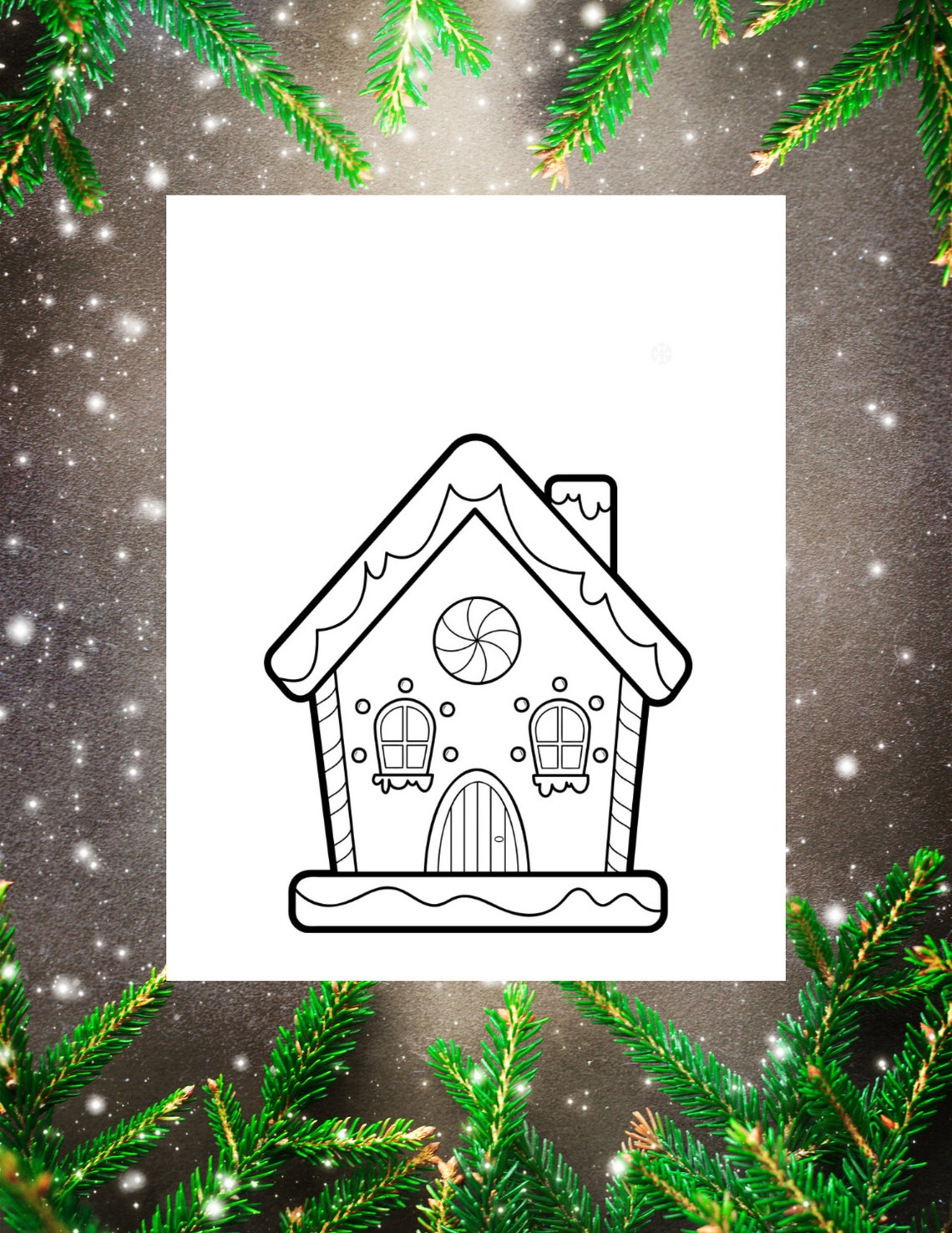 Winter Coloring Pages With Holiday Inclusion - Etsy