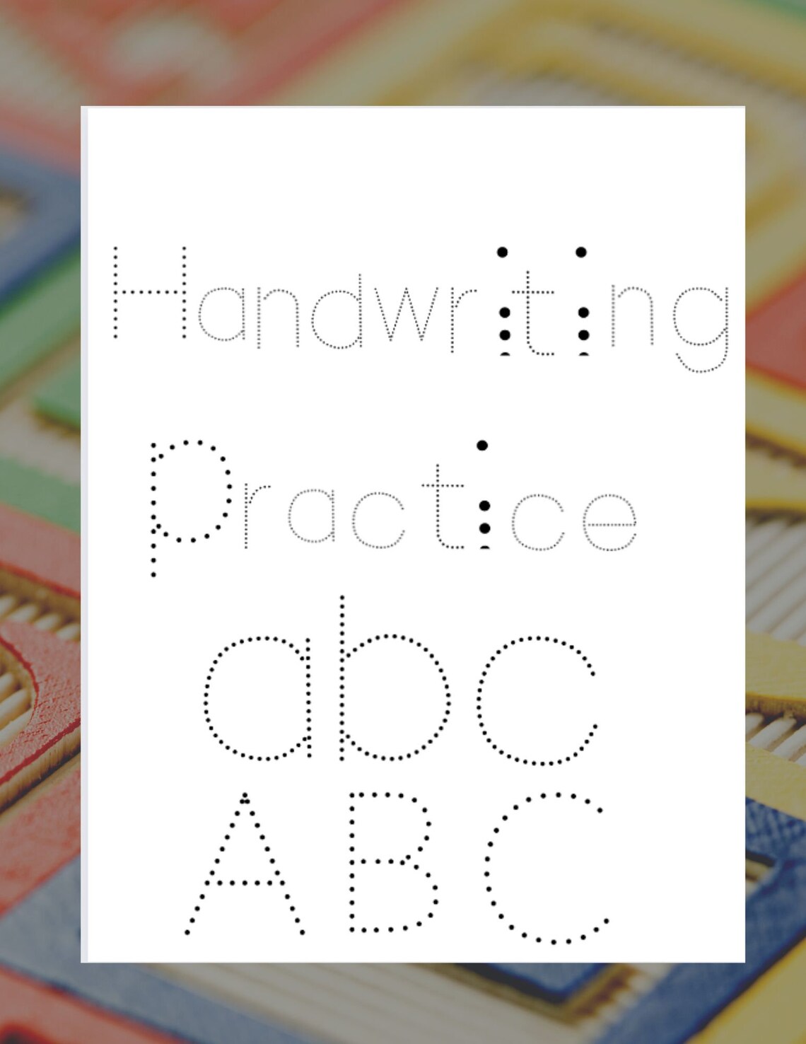 Alphabet Letters Tracing Pages Includes Upper & Lower Case Letters - Etsy