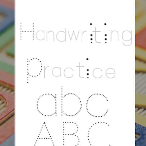 Alphabet Letters Tracing Pages Includes Upper & Lower Case Letters - Etsy