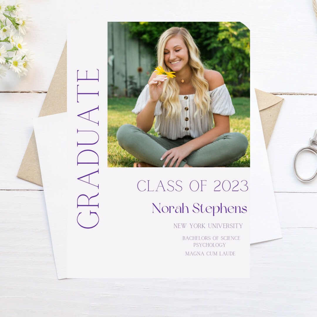 Graduation Announcement Template Instant Download Editable Template ...