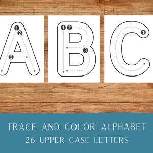 Alphabet Tracing Worksheets I Coloring I Letters I Prek I Kindergarten ...