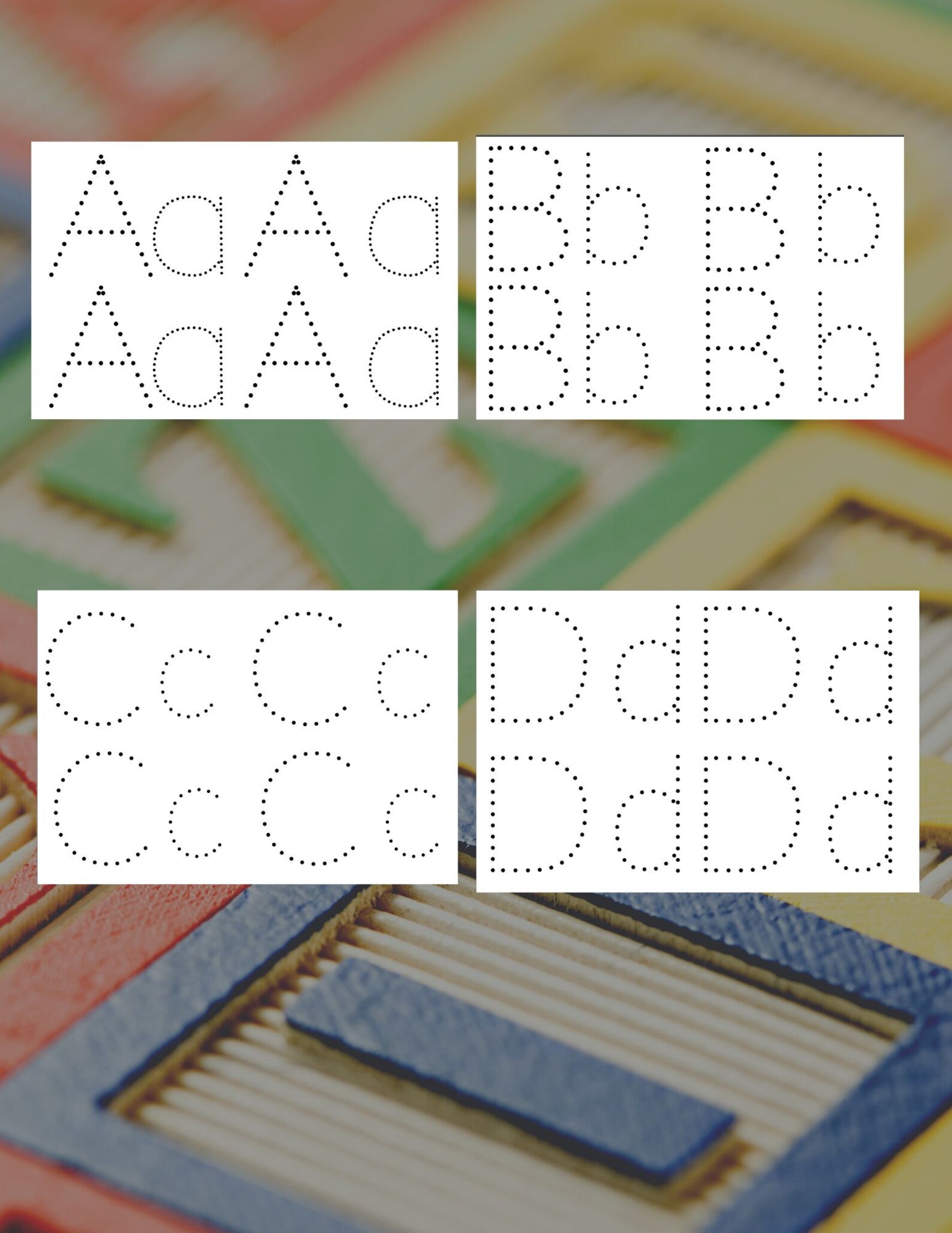Alphabet Letters Tracing Pages Includes Upper & Lower Case Letters - Etsy