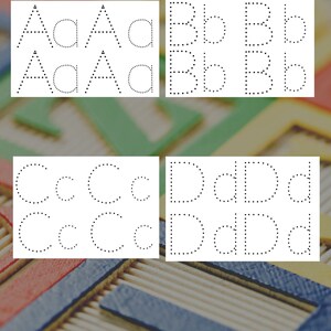 Alphabet Letters Tracing Pages Includes Upper & Lower Case Letters - Etsy