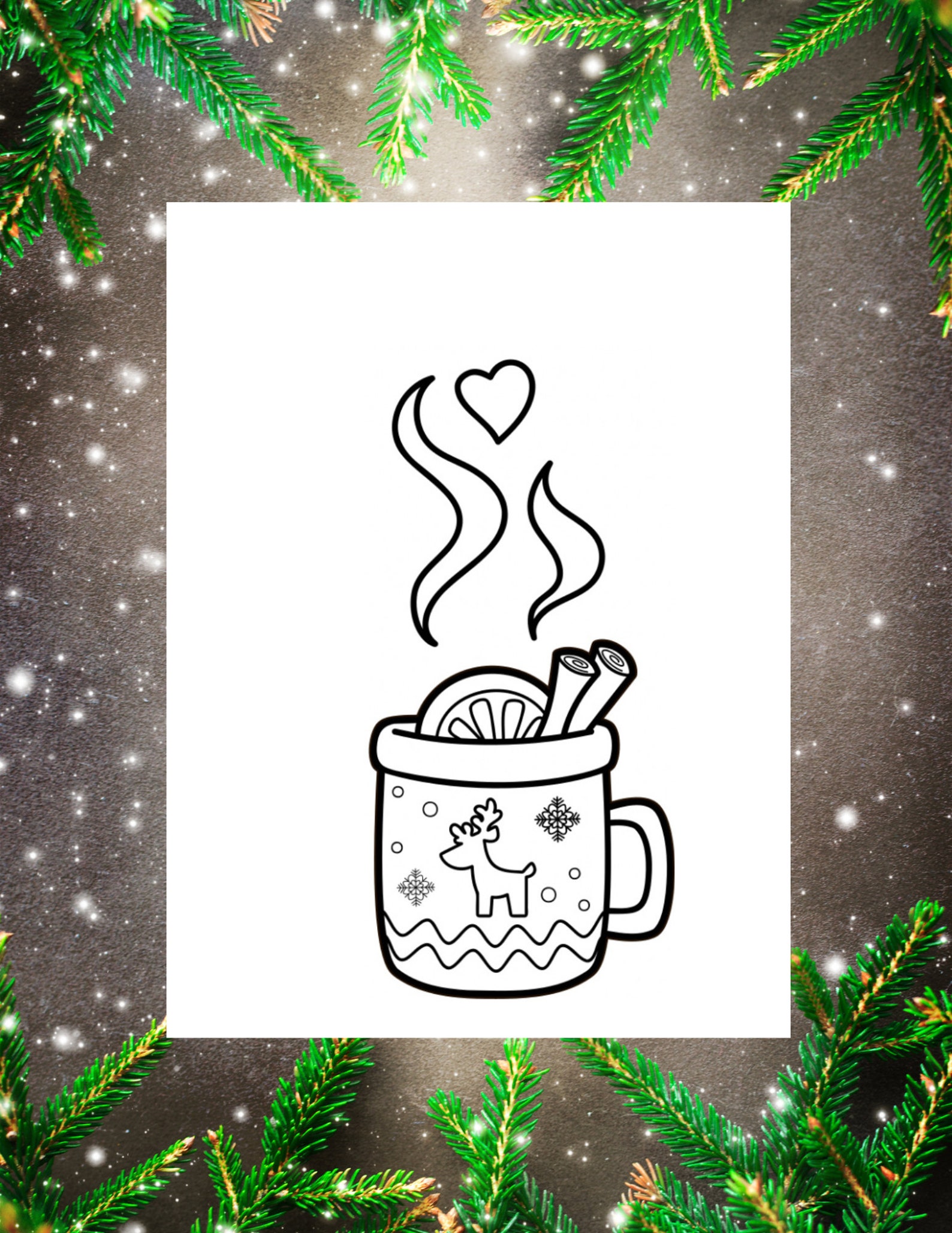 Winter Coloring Pages With Holiday Inclusion - Etsy