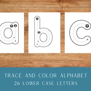 Alphabet Tracing Worksheets I Coloring I Letters I Prek I Kindergarten ...