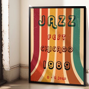 Chicago Jazz Fest Poster - Etsy