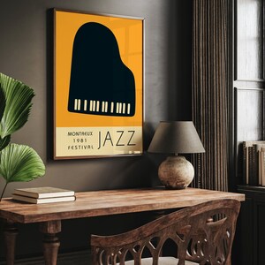 Set of 3 Jazz Festival Prints, Music Fest Posters, Elegant Colorful ...