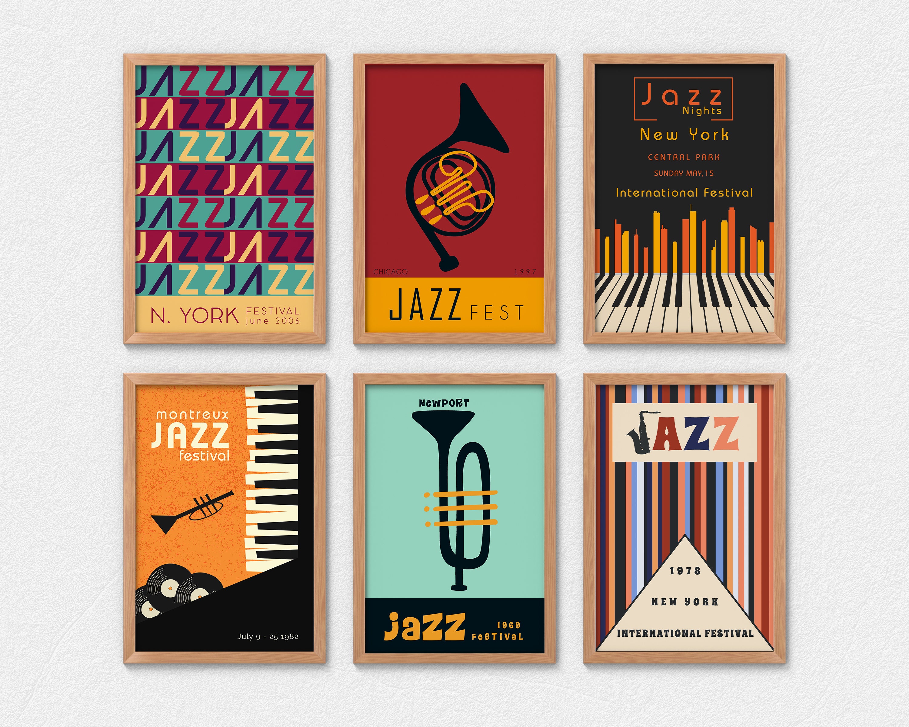 50 Jazz MEGA BUNDLE Gallery Wall Set, Jazz Prints, Jazz Festival ...