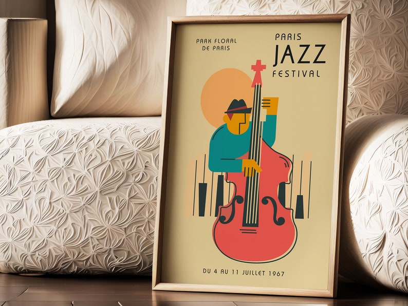 Jazz Posters Gallery Wall, Jazz Prints Bundle, Vintage Printable Set ...