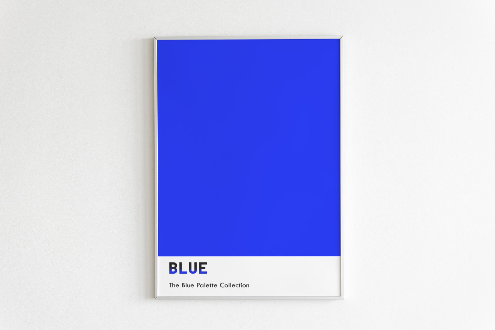 Blue Block Art. Blue Palette Colors Set of 6. Dorm Room Decor. Blue ...