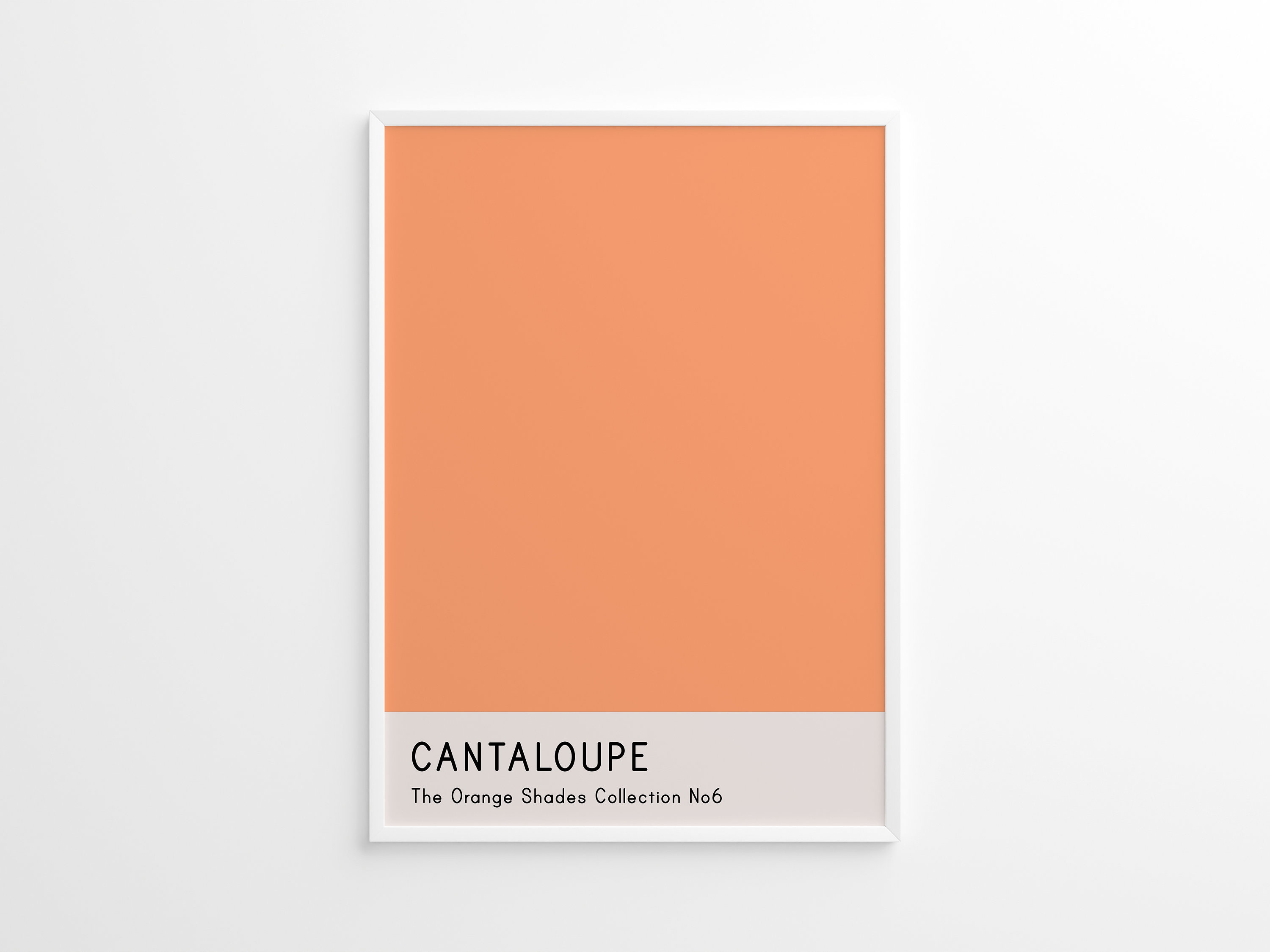 Orange Palette Hues Bundle, Color Block Print Set von 6, Orange Hues ...