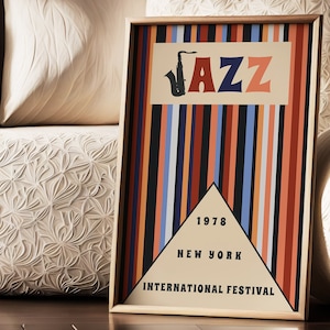 Jazz Posters Bundle, Gallery Wall Set, Retro Music Print, Vintage ...