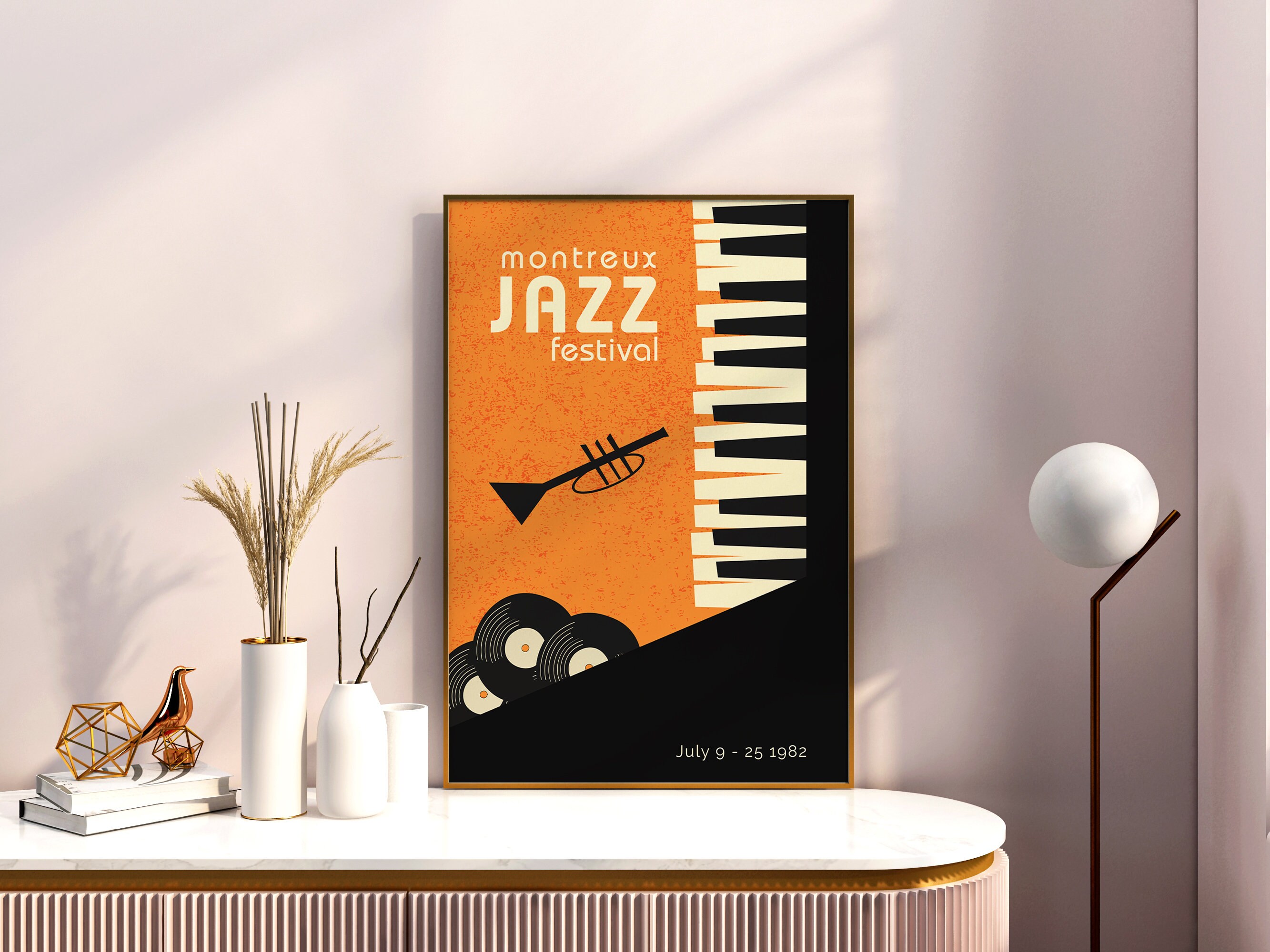 Jazz Festival Posters Set of 6, Colorful Gallery Prints Set, Vintage ...