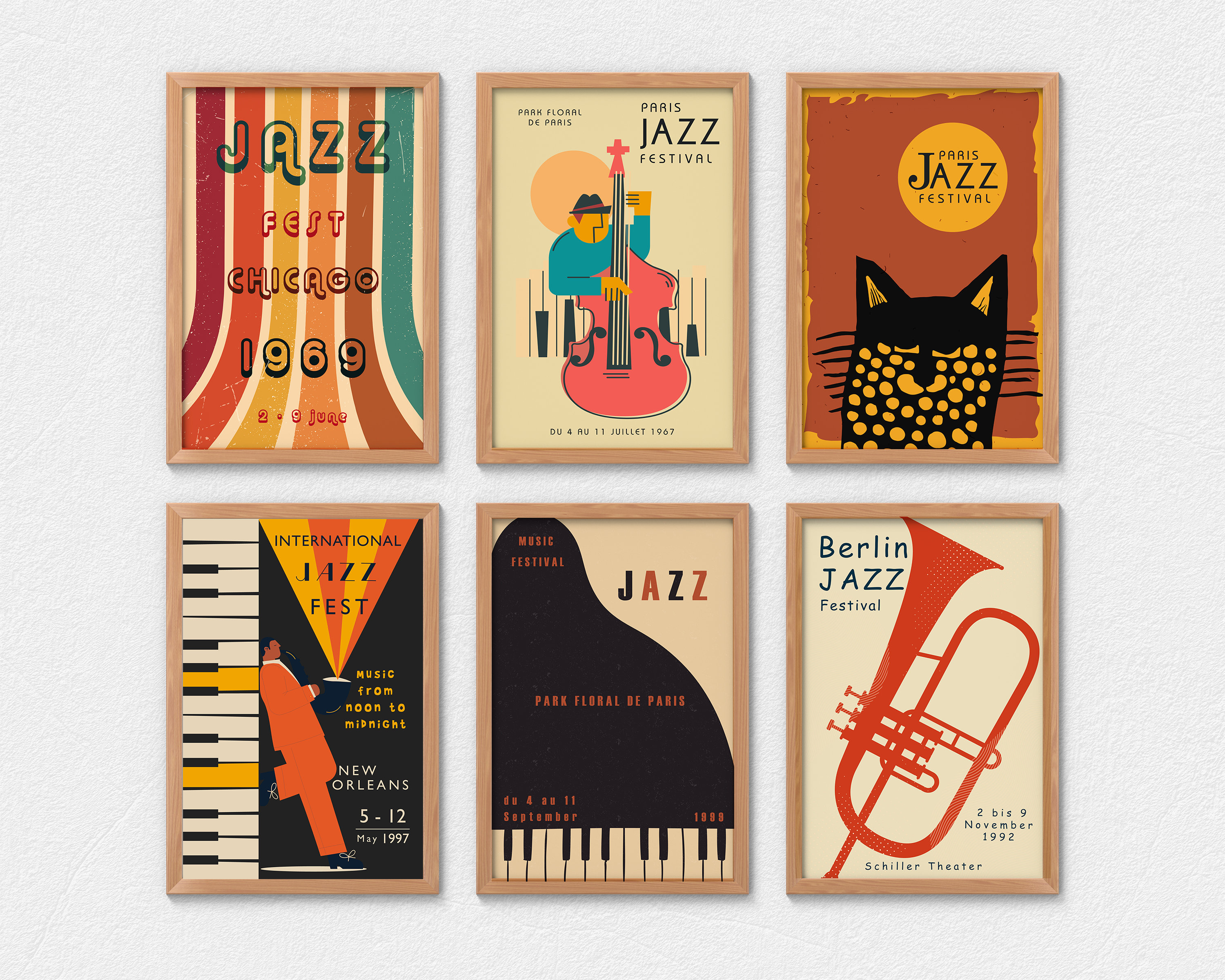 50 Jazz MEGA BUNDLE Gallery Wall Set, Jazz Prints, Jazz Festival ...
