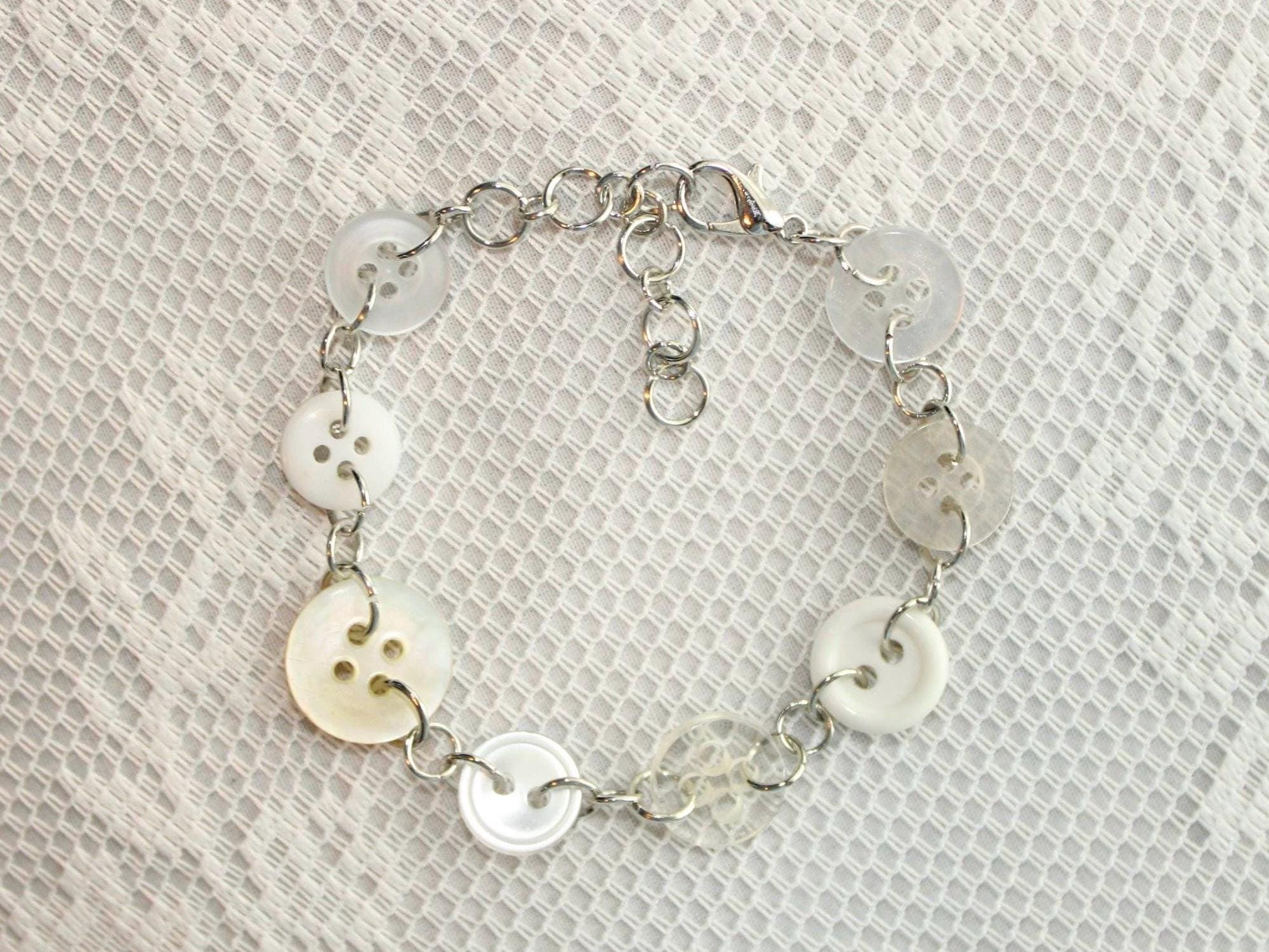 Handmade Button Bracelet - Etsy