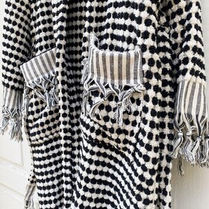 Unique Cotton Pockets Bathrobe Bubble Handwoven Robe Turkish - Etsy