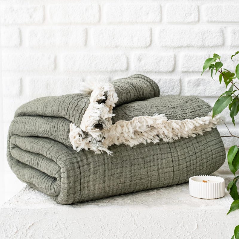 Indigo King Throw - Etsy UK