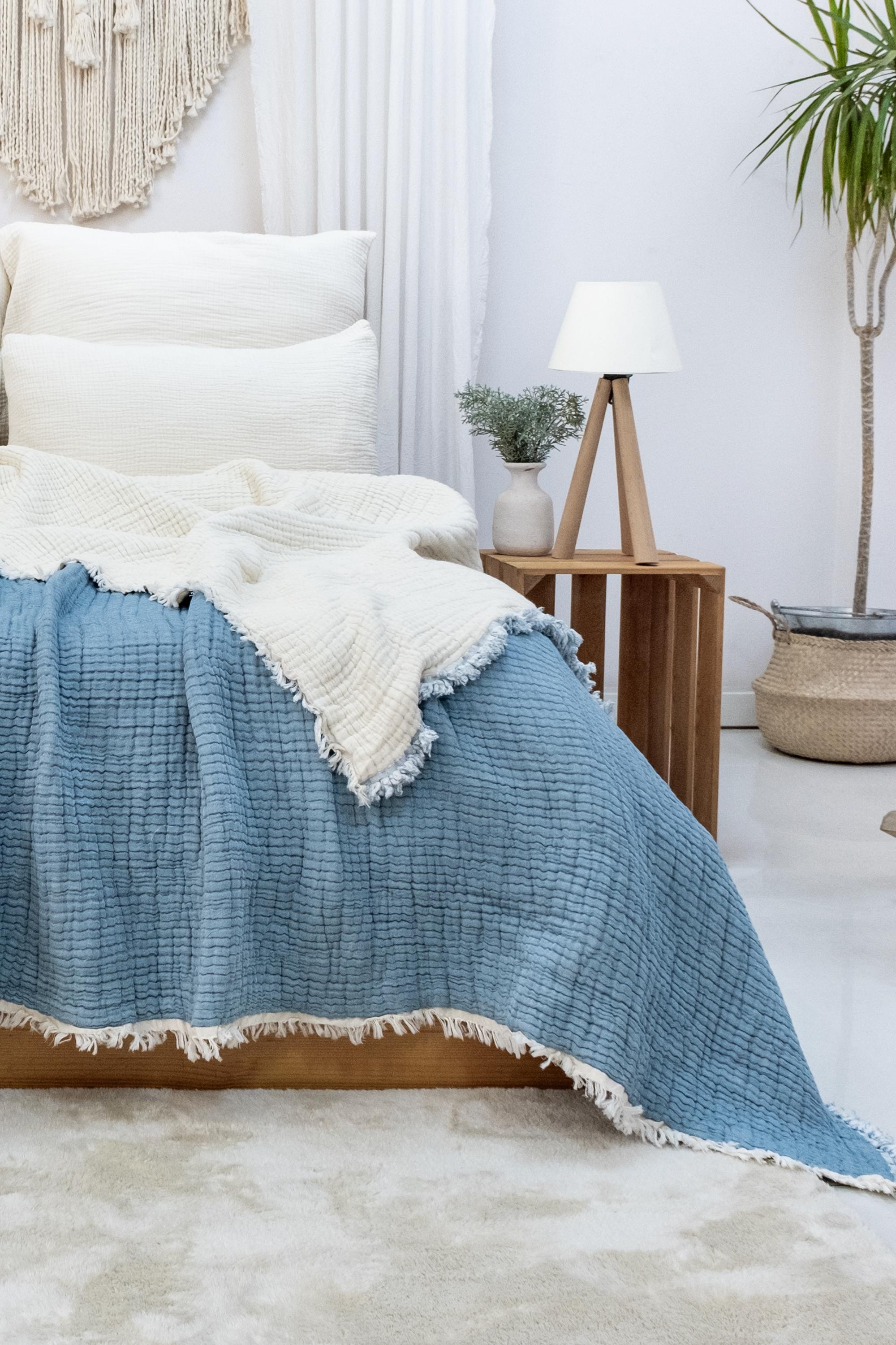 Christmas King Size Muslin Quilt: Organic Cotton Duvet, OEKO-TEX ...