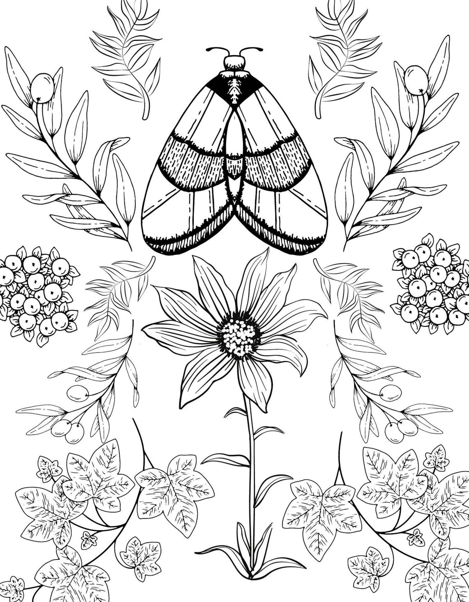 Cottagecore Coloring Book: 20 Magical Coloring Pages - Etsy