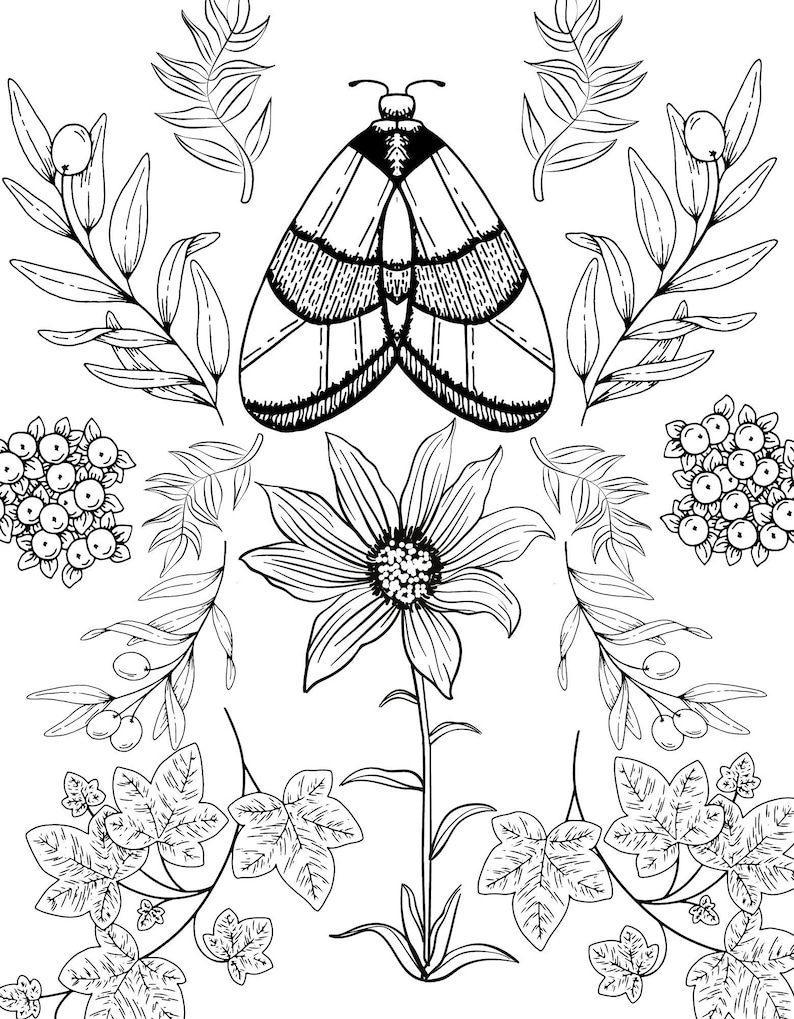 Cottagecore Coloring Book: 20 Magical Coloring Pages - Etsy