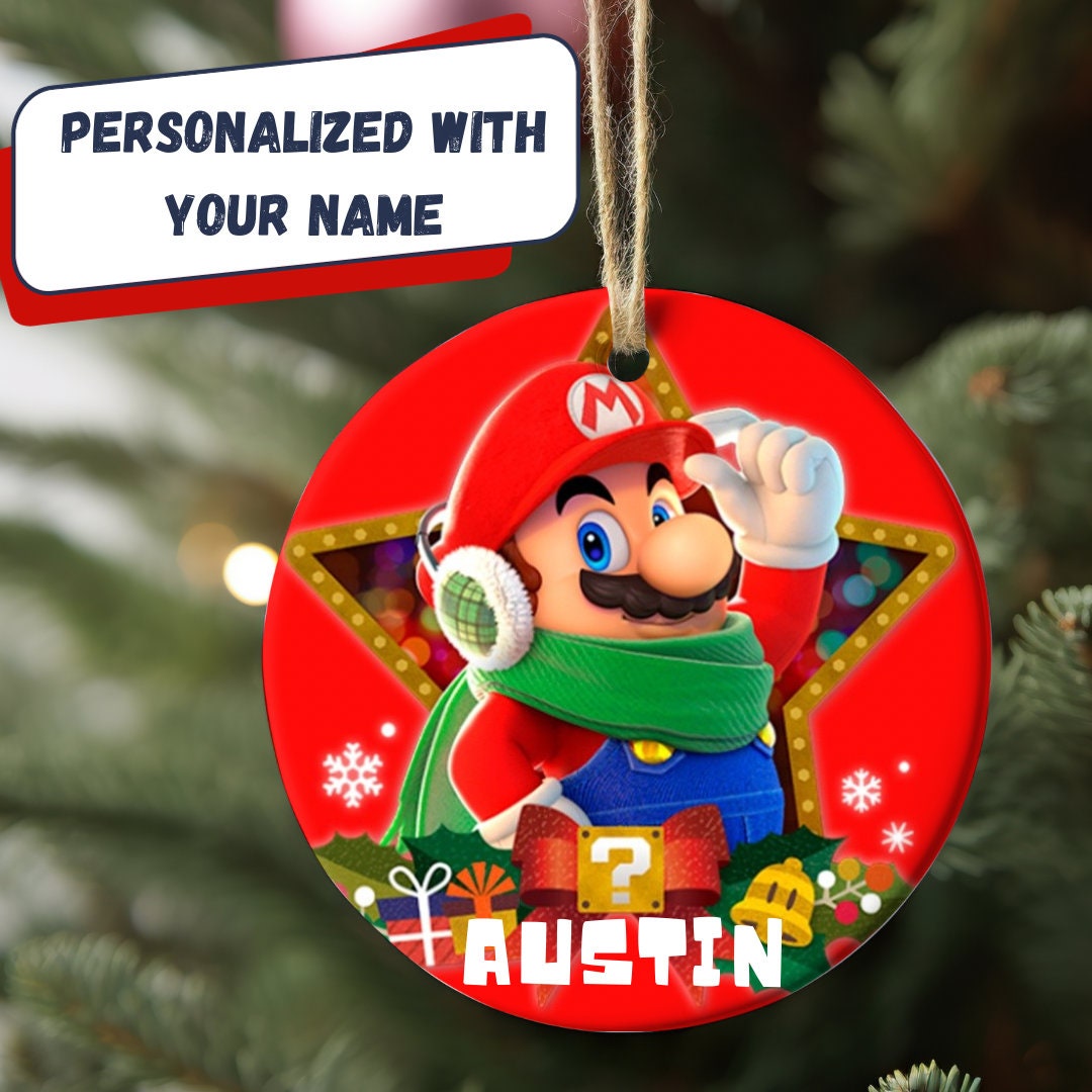 Super Mario Christmas Ornaments - Etsy