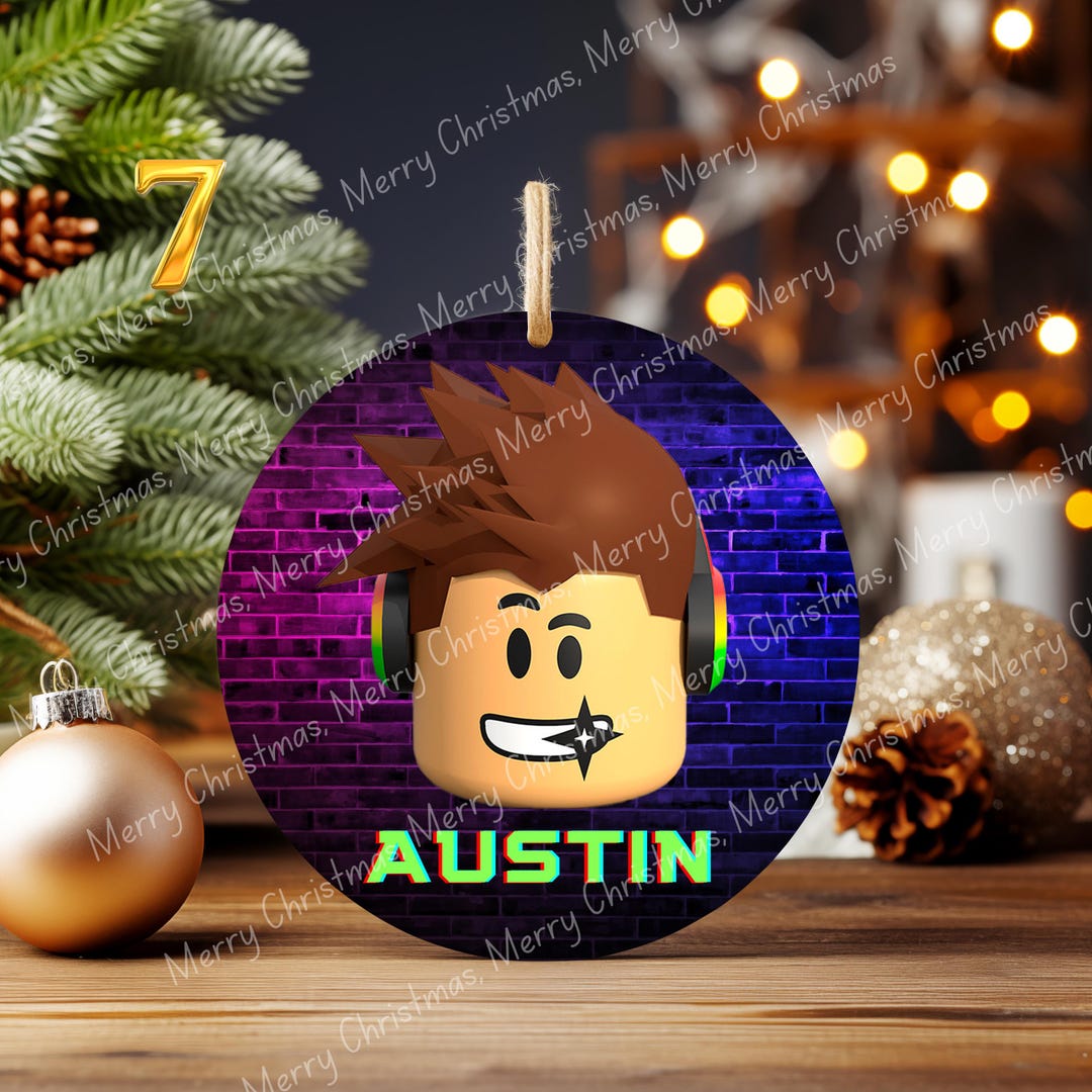 Roblox Boy Character Personalized Christmas Gift Ornament - Etsy