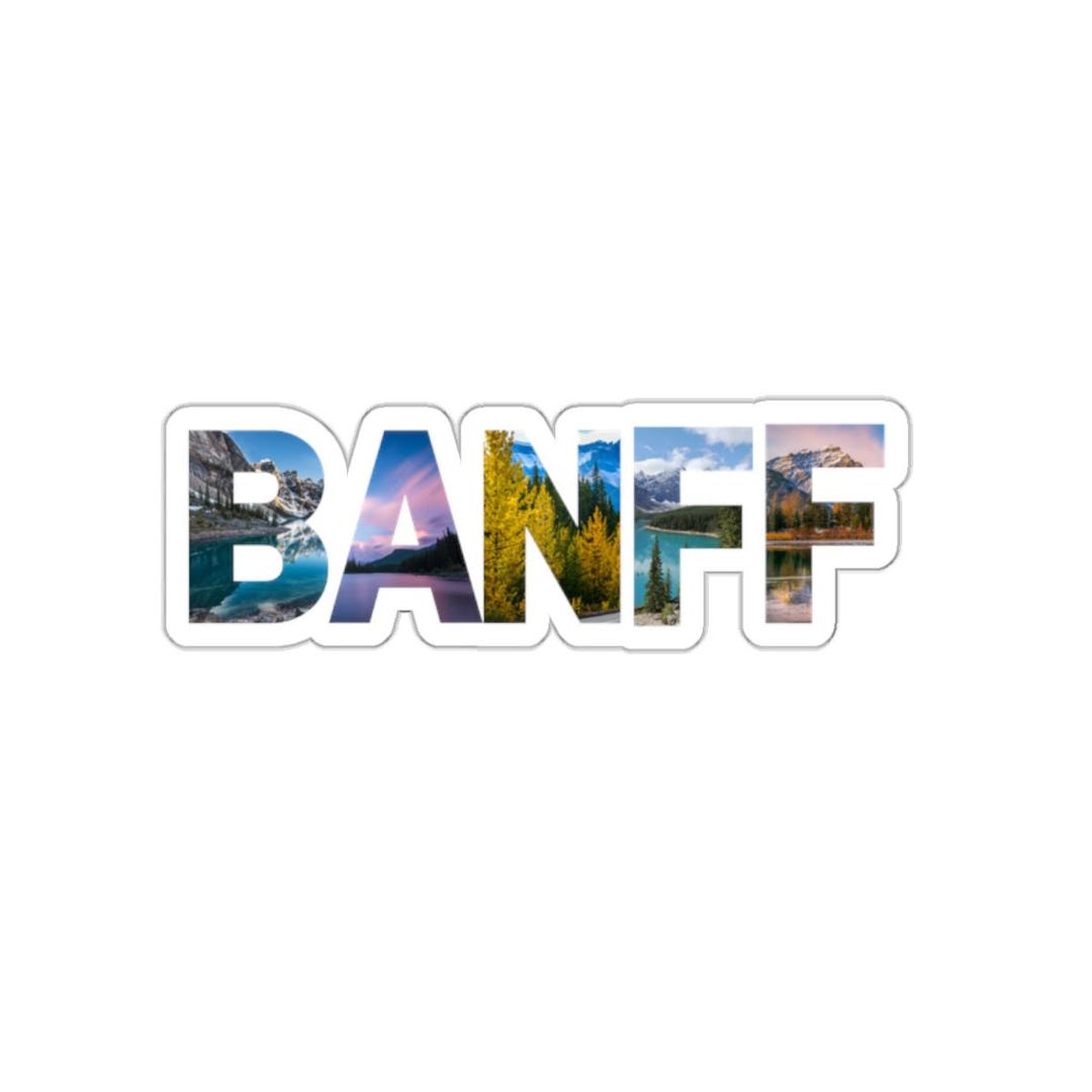 Banff Die-cut Stickers Vintage Banff Travel Sticker, Laptop Decal ...