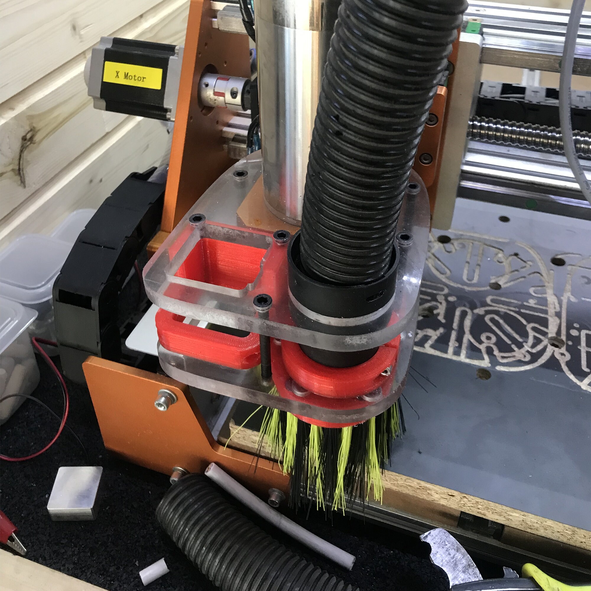 Dust Boot and Laser Holder for CNC Router - Etsy