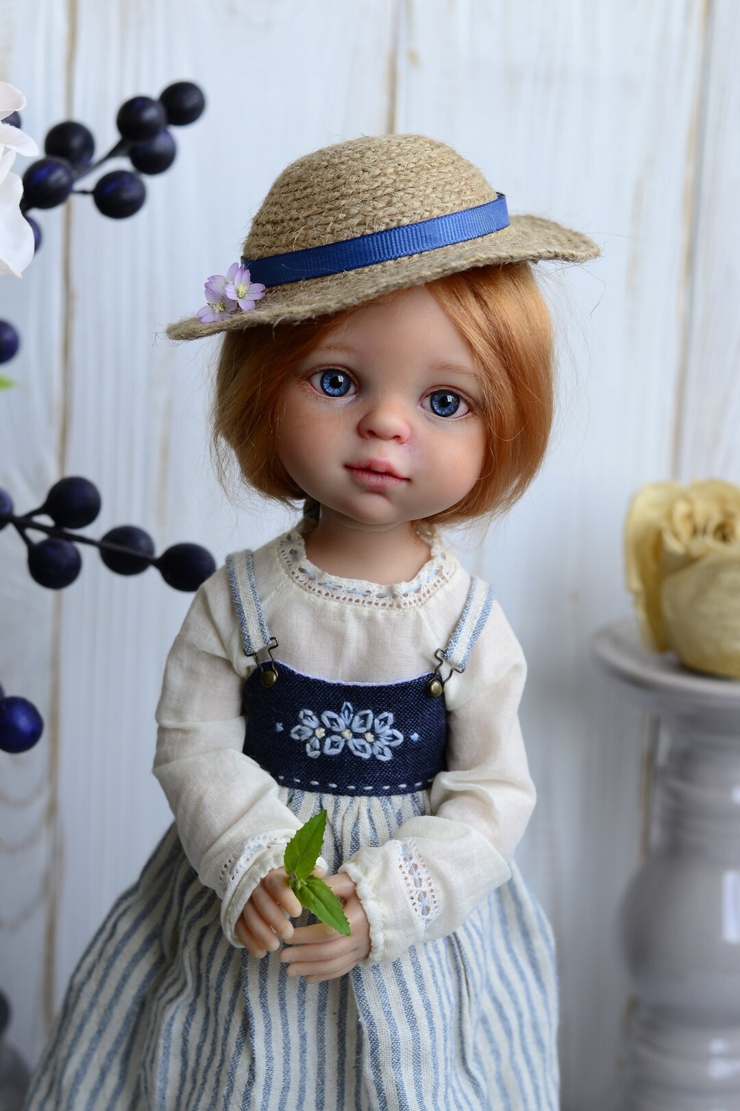 OOAK Custom Paola Reina Doll: Repainted Art Doll (natural Hair, Glass ...