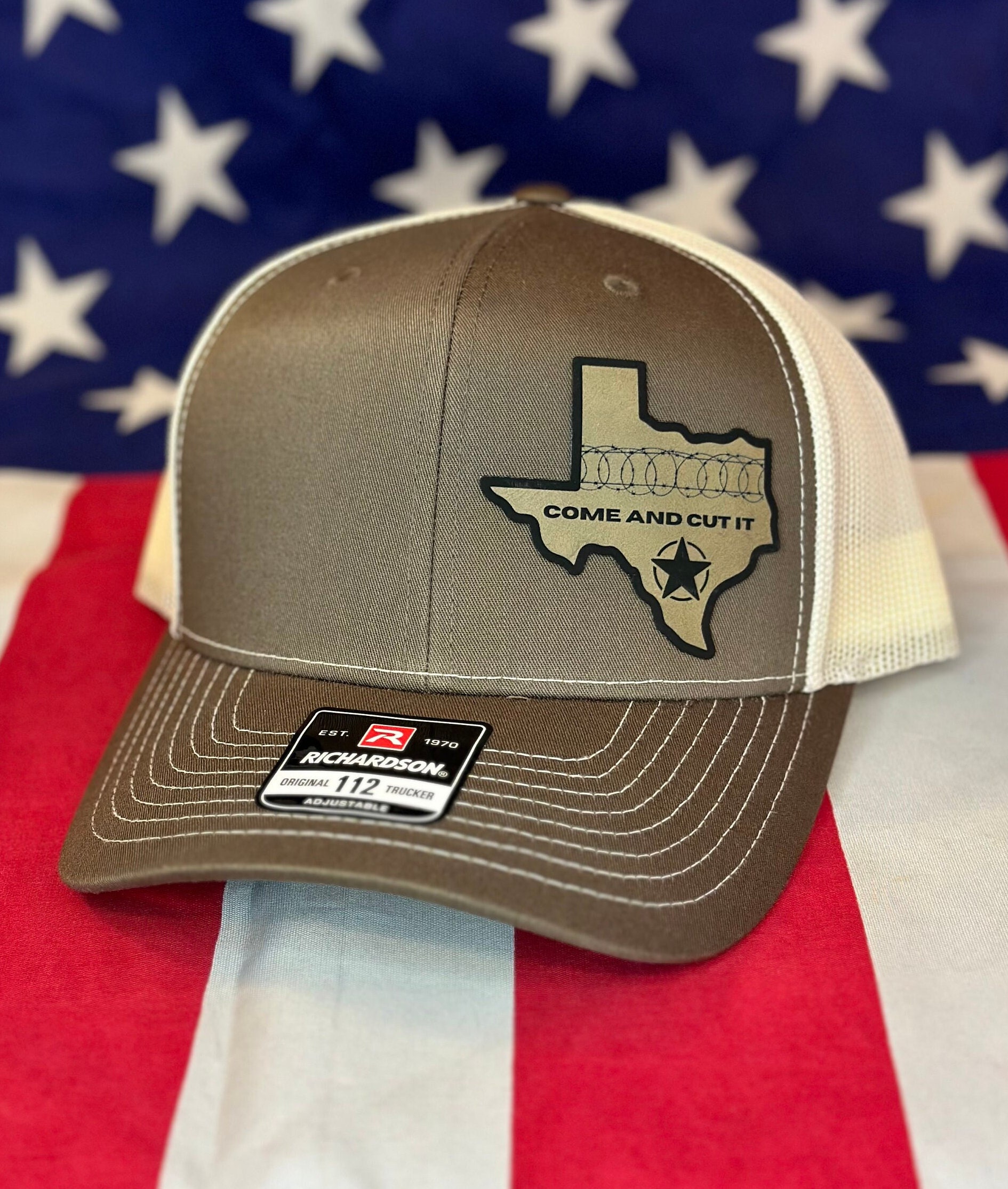 Texas Come and Cut It Leatherette Patch Hat, Patriotic, Snapback, TEXAS ...