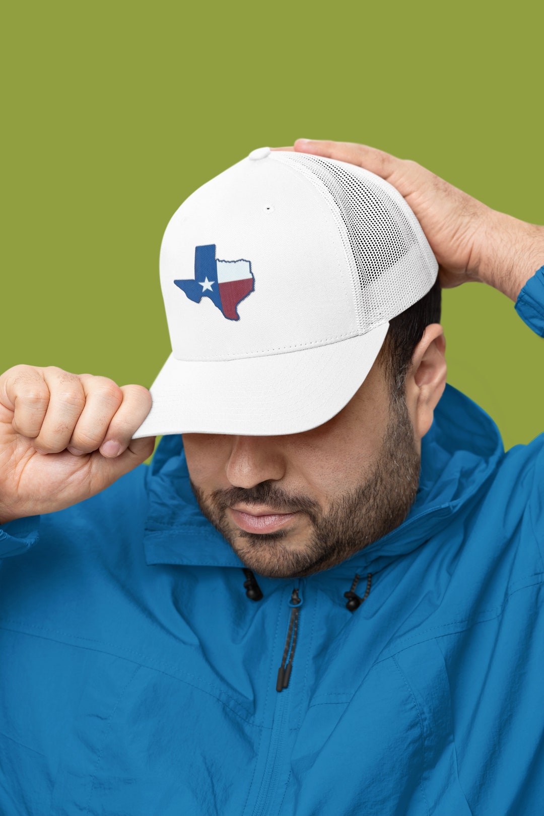 Texas Tri-color Acrylic Patch Hat With the State of Texas, Lonestar ...