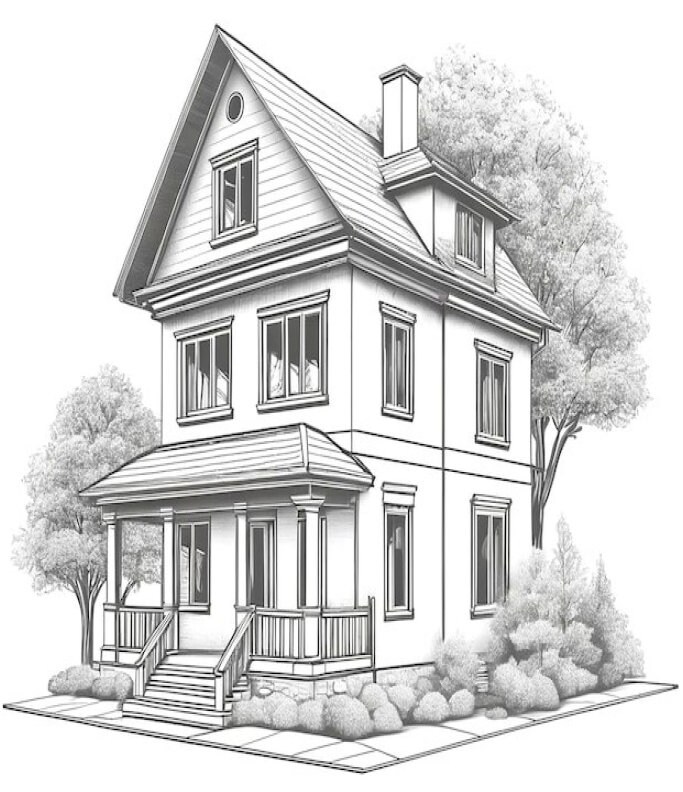 NEW | Gorgeous Houses Coloring Book - Etsy