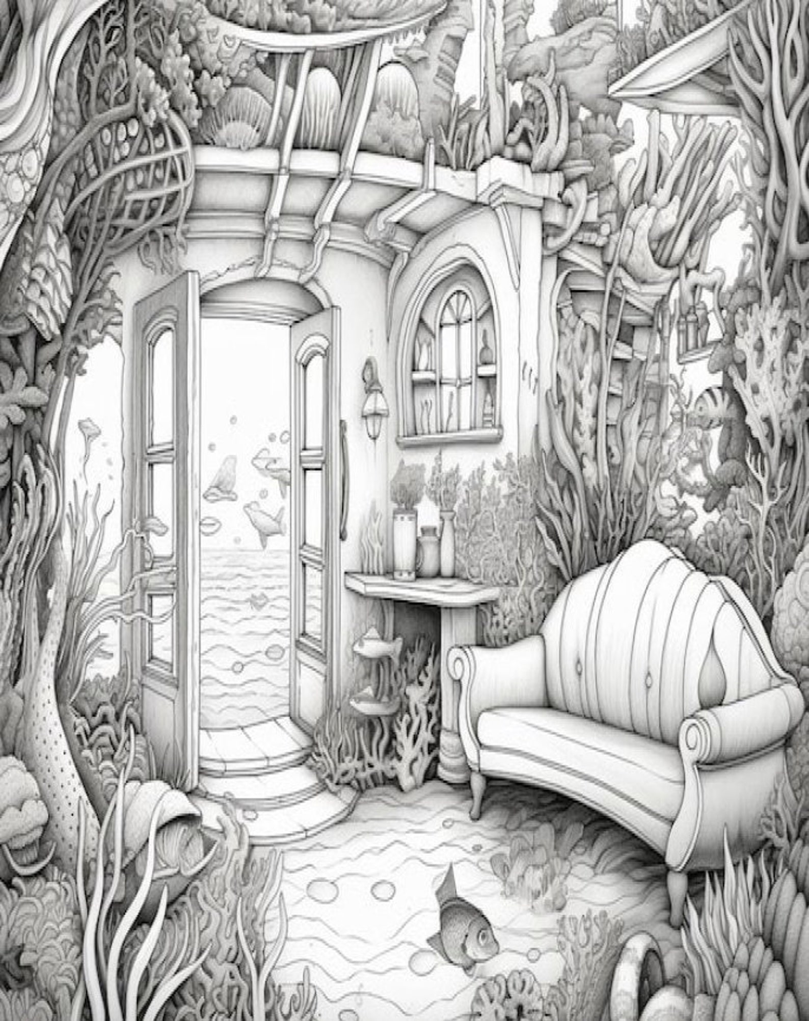 NEW | Gorgeous Houses Coloring Book - Etsy