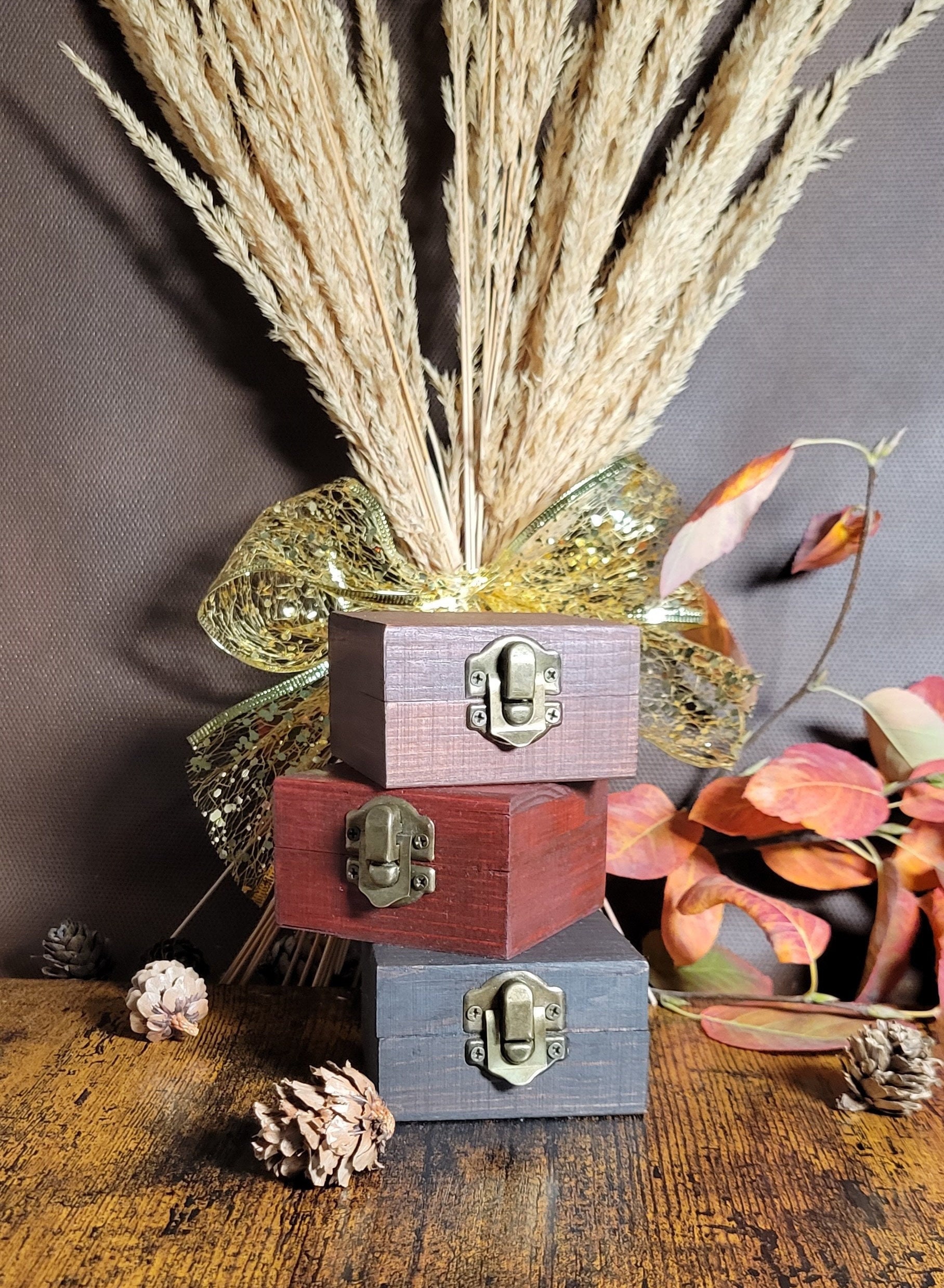 Trio Vintage Treasure Chest Boxes - Etsy