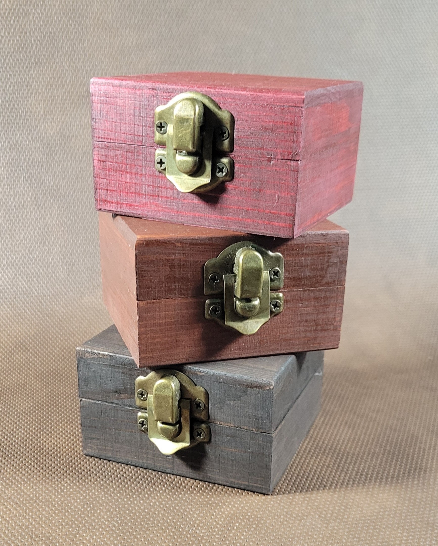 Trio Vintage Treasure Chest Boxes - Etsy