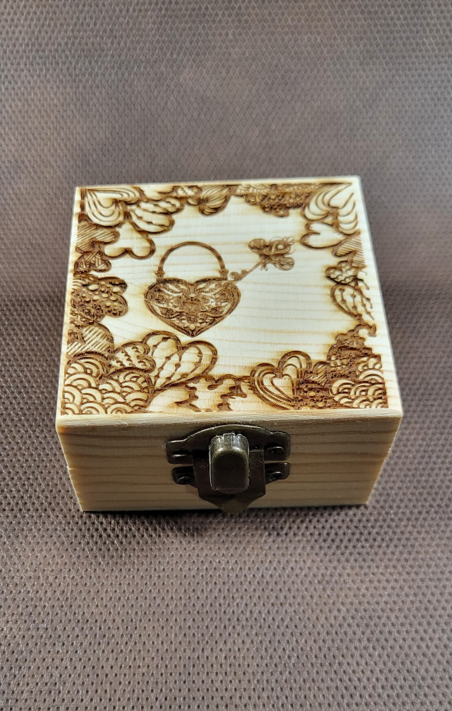 The Padlock of Love Treasure Chest Box - Etsy