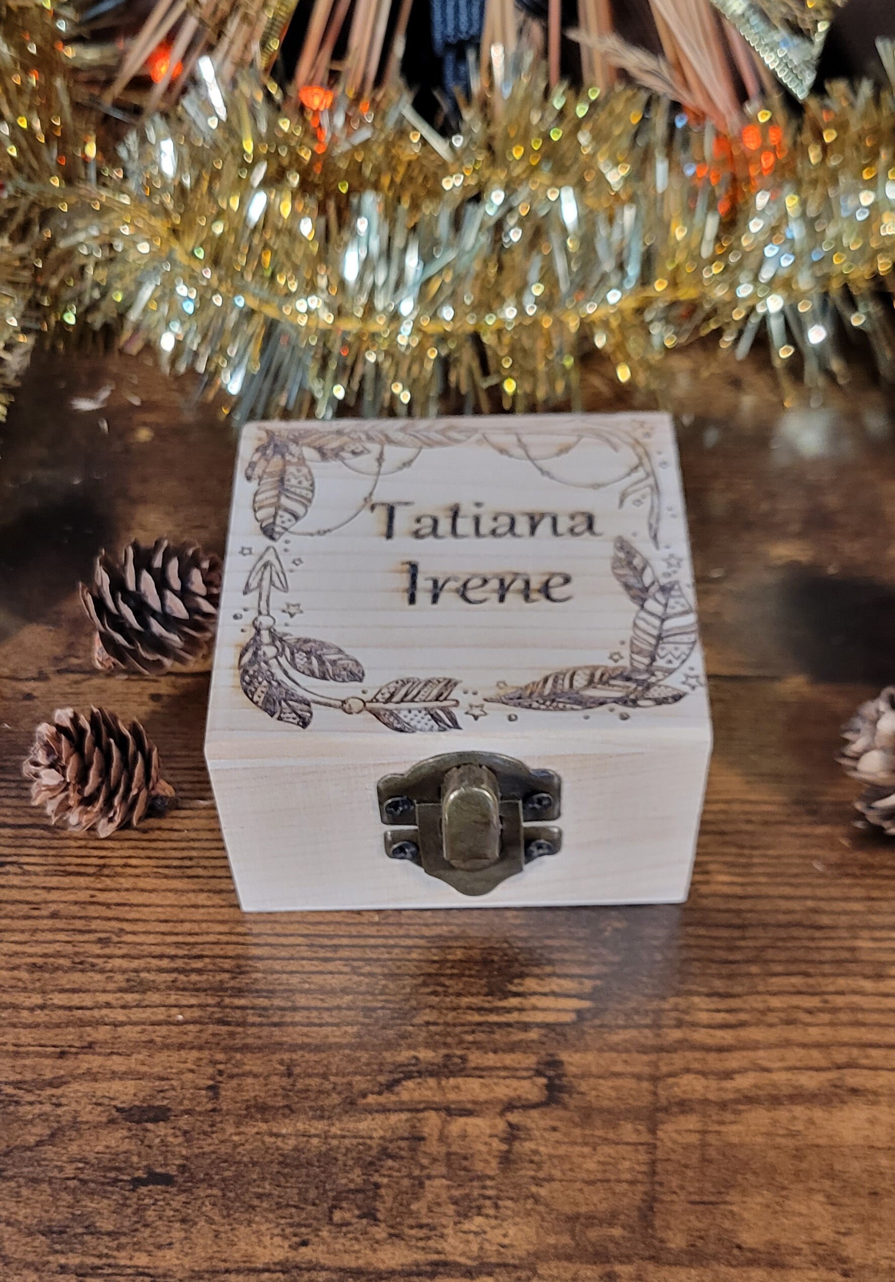 Personalized Wooden Treasure Chest Box - Etsy
