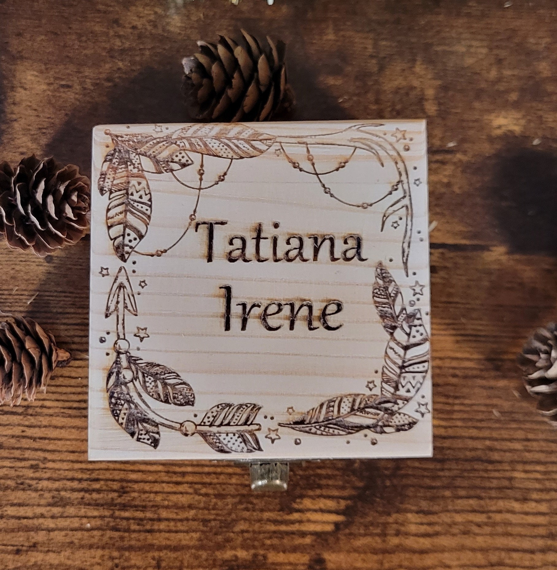 Personalized Wooden Treasure Chest Box - Etsy