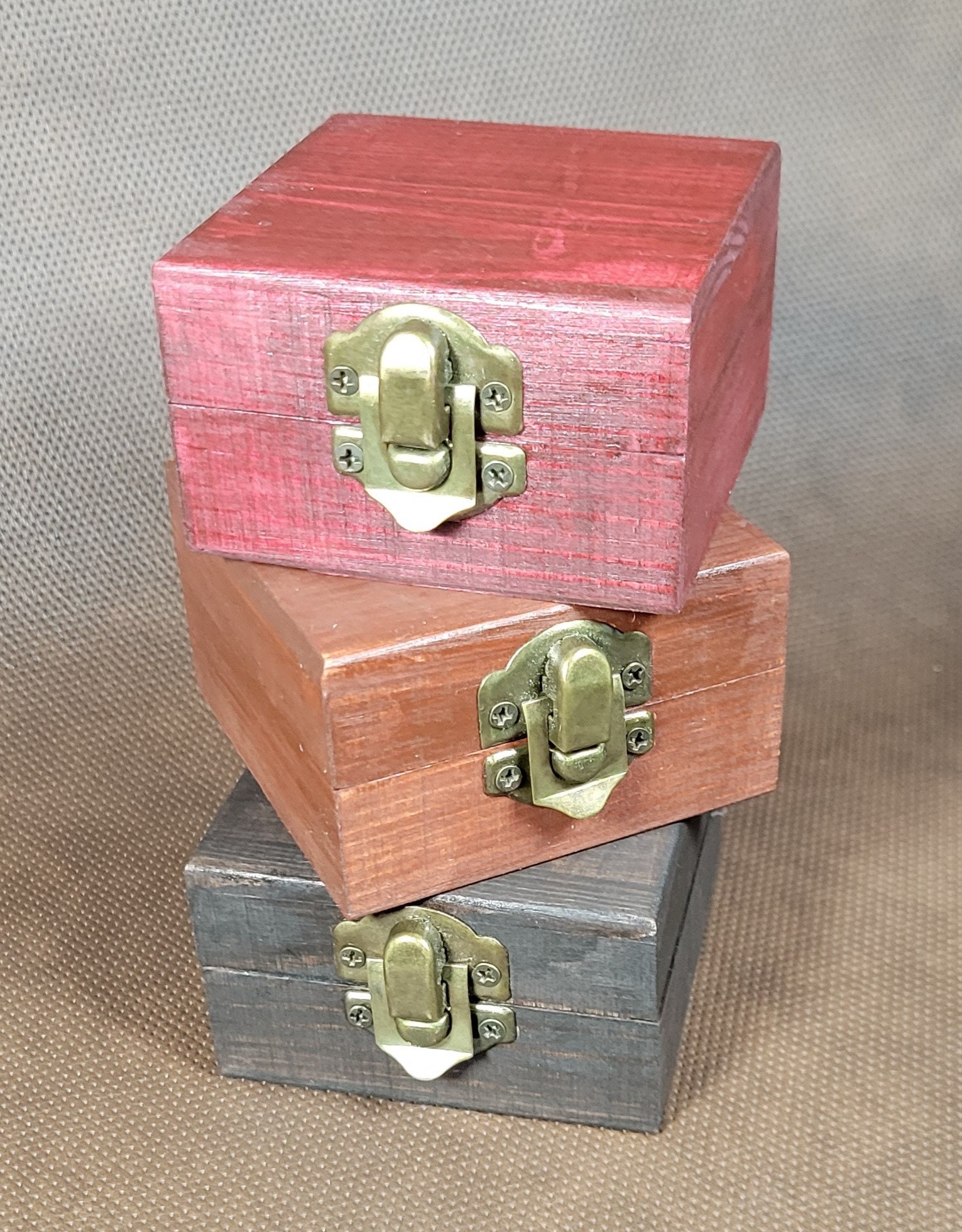 Trio Vintage Treasure Chest Boxes - Etsy