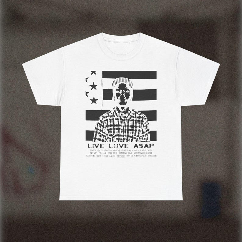 ASAP Rocky Live Love ASAP Graphic Tee - Etsy