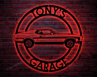 Led Custom Garage Sign - Etsy