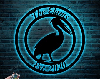 Custom Metal Pelican Sign - Etsy