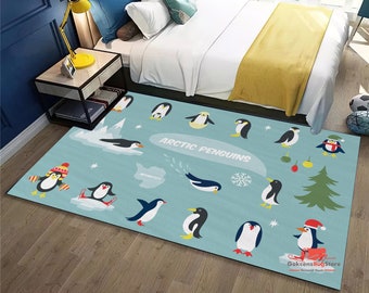Penguin Family Rug - Etsy